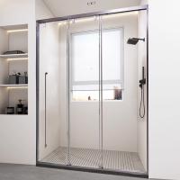 China Stainless Steel Shower Glass Profile SUS304 Glass Shower Door Hardware for sale