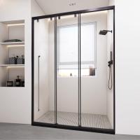 China Stainless Steel Shower Glass Profile SUS304 Glass Shower Door Hardware for sale