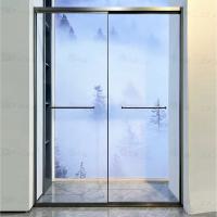 China SUS304 Minimalist Stainless Steel Extrusion Profiles For Double Sliding Door for sale