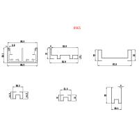 China SUS304 Minimalist Stainless Steel Extrusion Profiles For Double Sliding Door for sale