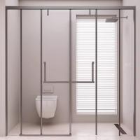 China Stainless Steel Shower Sliding Door Frame Customized Multiple Color for sale