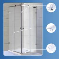 China Lightweight Portable Shower Glass Plastic Trim Heat Resistance For Home Use for sale