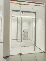 China Casting Brass Shower Door Hinges High Precision Erosion Resistant for sale