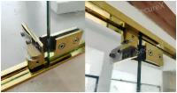 China Casting Glass Shower Door Hardware Inside And Outside Easy Installation for sale