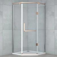China SUS201/304 Stainless Steel Frameless Shower Door Hinges Customizable for sale