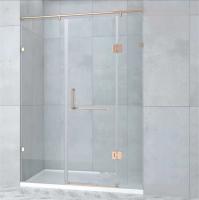 China Anti Wear Satin Finished Glass Shower Hinge Corrosion Resistance Round Pipe Hinge for sale