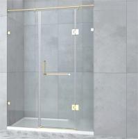 China Anti Wear Satin Finished Glass Shower Hinge Corrosion Resistance Round Pipe Hinge for sale