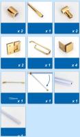 China Anti Wear Satin Finished Glass Shower Hinge Corrosion Resistance Round Pipe Hinge for sale