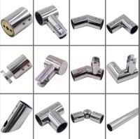 China Anti Wear Satin Finished Glass Shower Hinge Corrosion Resistance Round Pipe Hinge for sale