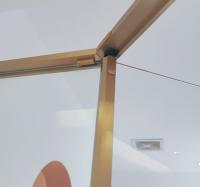 China SUS304 Gold Shower Door Frame Rust Resistance Stainless Steel Profile for sale