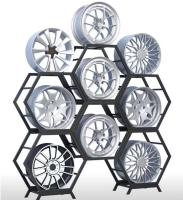 China Stainless Steel 304 Honeycomb Wall Shelves For Office And Living Room for sale