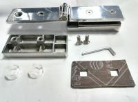China Adjustable Bathroom Hinges For Frameless Shower Doors 304 Stainless Steel High Strength for sale