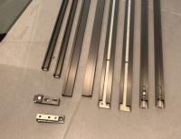 China Shower Room Glass Door Partition Stainless Steel 304 Material Diamond Type Full Frame for sale