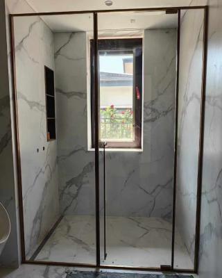 China Square 304 Stainless Steel Shower Room Glass Door Partition Bathroom Glass Door Accessories for sale