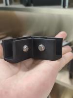 China Aluminum Alloy Paired 304 Stainless Steel Screws Matte Black Screw Holes Easy Installation And Fixation for sale