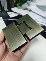 China Stainless Steel Glass Shower Hinge 90 Degree Opening Silver Gold for sale