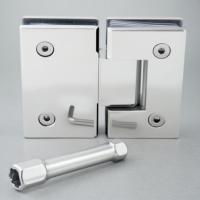 China Bathroom Glass Shower Hinge in Round Appearance Style Weight 100KG for sale