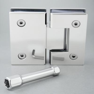 China Bathroom Glass Shower Hinge in Round Appearance Style Weight 100KG for sale