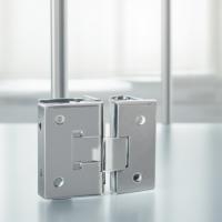 China Multiple Colors Glass Shower Hinge For Selection Adjustable Door Weight 100KG for sale