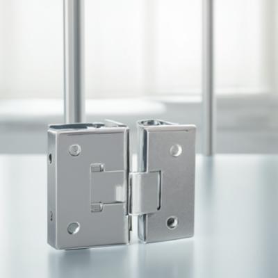 China Multiple Colors Glass Shower Hinge For Selection Adjustable Door Weight 100KG for sale