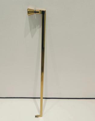 China Shower Glass Door Handle High Gloss Gold Finish Stainless Steel Construction with Vacuum Gold Plating Process for Durable for sale