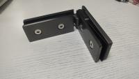 China Glass Shower Hinge with silent bearing hinge pin ensures smooth noiseless opening and closing with rounded edges to prevent scratches for sale