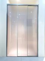 China Glass Shower Hinge featuring tempered safety glass and sunken bottomless track for smooth quiet sliding and easy cleaning for sale