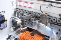 China EVA Bevelled Wood Edge Bander Machine With Two Upside Glue Pot 23.5kw for sale