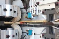 China Woodworking PVC Bevelled Edge Bander Machine For Furniture Kitchen Cabinet for sale
