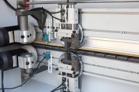 China EVA Bevelled Wood Edge Bander Machine With Two Upside Glue Pot 23.5kw for sale