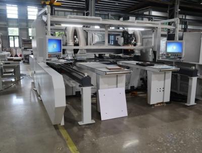 China 18000r Min Automatic Wood Drilling Machine Six Sided Cabinet Double Workstation for sale