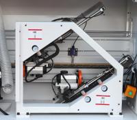 China 26m/min Cabinet Door Wood Edge Banding Machine With Two Sets Scraping For Filmed Panel for sale