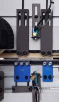 China 26m/min Cabinet Door Wood Edge Banding Machine With Two Sets Scraping For Filmed Panel for sale