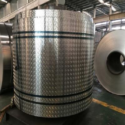 China 3003 Alloy Embossed Diamond Aluminum Chequered Plate Coil 0.2-300mm Thickness for Construction and Marine Applications for sale