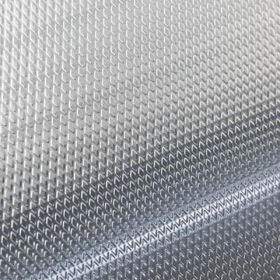 China Aluminum Stucco Embossed Checker Plate 0.6-1.2mm Bar Height for Refrigerator & Construction for sale