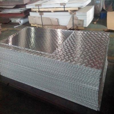 China 3105 3003 5052 Polished Aluminum Tread Plate Sheet 0.2-300mm Thickness for Industrial Flooring for sale