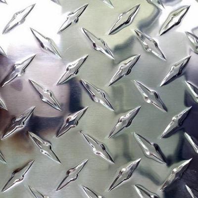 China 5052 & 3003 Anti-Slip Aluminum Tread Plate 0.6-1.2mm Bar Height for Industrial Flooring and Tool Boxes for sale