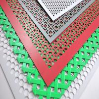 China Color Powder Coated Perforated Metal Sheet 0.2-10mm Thick for Stairs Decoration for sale