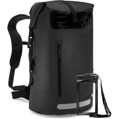 China 500D Pvc Waterproof Dry Bag Roll Top Dry Bag Backpack For Beach Rafting for sale