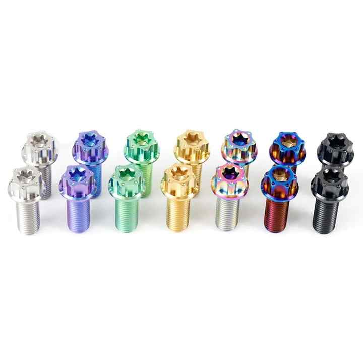 New Arrivals TOBO  Anodized M5 Titanium M8 Bolts Motorcycle Flange Inner Torx Bolts Titanium Bolts
