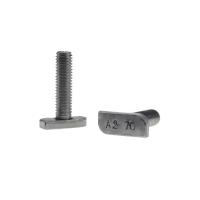 China Hardware Fasteners 304 Stainless Steel M8 M6 T Head Track Bolt For Aluminium Profile for sale