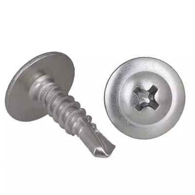 China 410 SS Inox Hex Washer Wafer Truss Head Tek Roofing Self Drilling Screw Stainless Steel For Sheet Metal Or Wood for sale