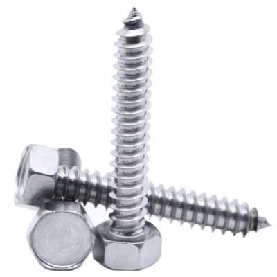China DIN Hex Head Heavy Duty Self Tapping Metal Screws Stainless Steel for sale