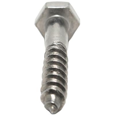 China DIN571 Galvanized Stainless Steel SS304 SS316 Hex Head Wood Screw Lag Bolt Coach Screw for sale