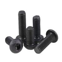 China Hexagon Socket Button Head Screws ISO7380 Alloy Steel High Grade 10.9 12.9 Level Half Round Head Allen Bolt Black Oxide for sale