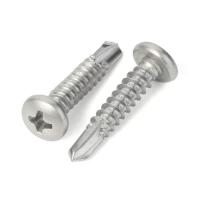 China Cross Pancake Head Sheet Metal Screws 304 Stainless Steel - #10 x 1
