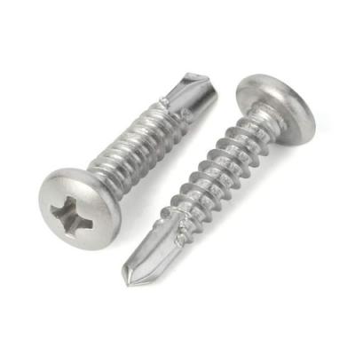 China Cross Pancake Head Sheet Metal Screws 304 Stainless Steel - #10 x 1