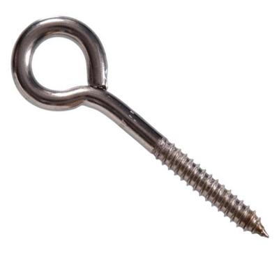 China Stainless Steel Screw Eye Hooks 25mm Pins Mini 6x13 Hooks 4mm 7mm for sale