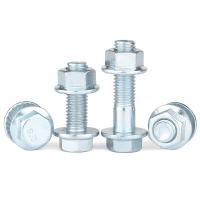China U10mm M20 10.9 Din 6921 Zinc Plating Hex Flange Bolt Stainless Steel Fasteners for sale