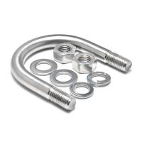China SS304 316 M6 M8 M10 Pipe Clamp Square Bending Nut Washer Truck Boat U Bolts for sale